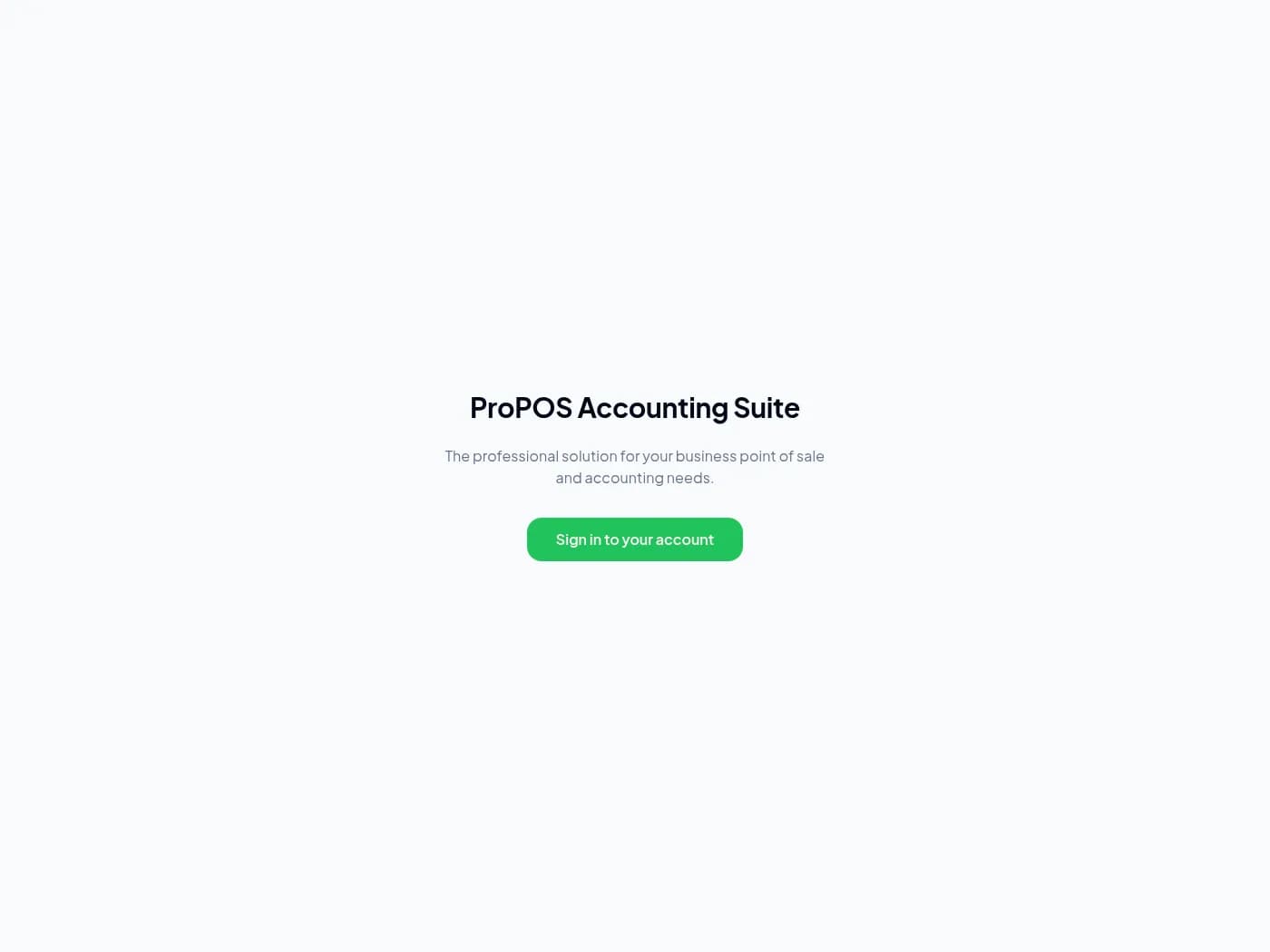 ProPOS Accounting Suite