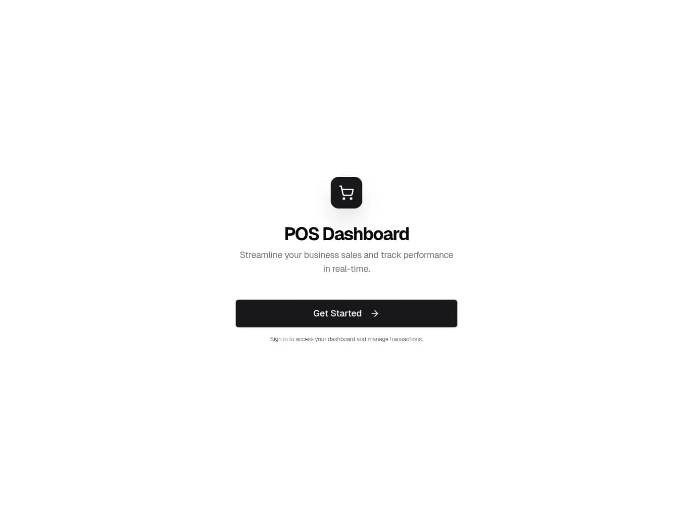 POS Dashboard Page