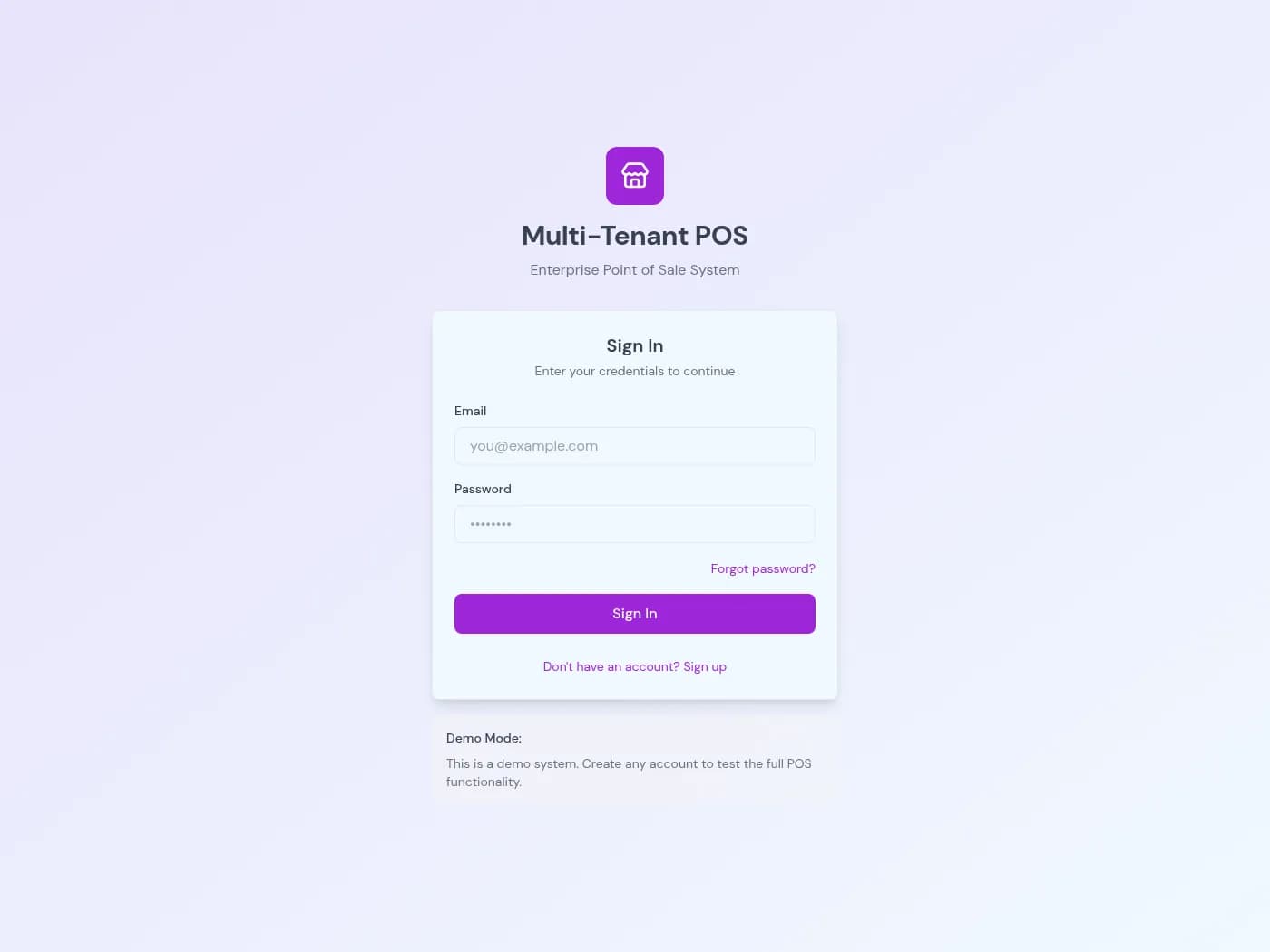 POS Multi-Tenant SaaS Suite
