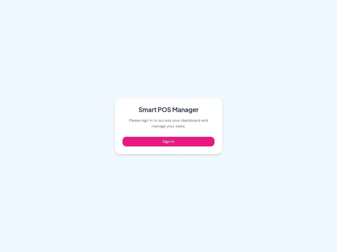 Smart POS Manager