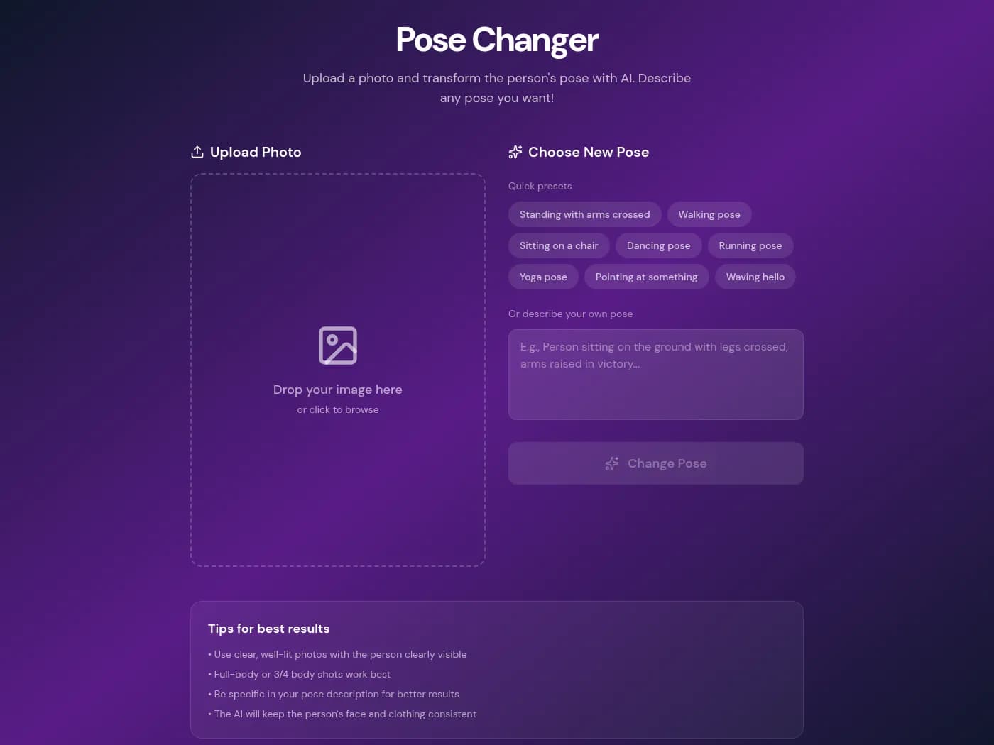 Pose Changer