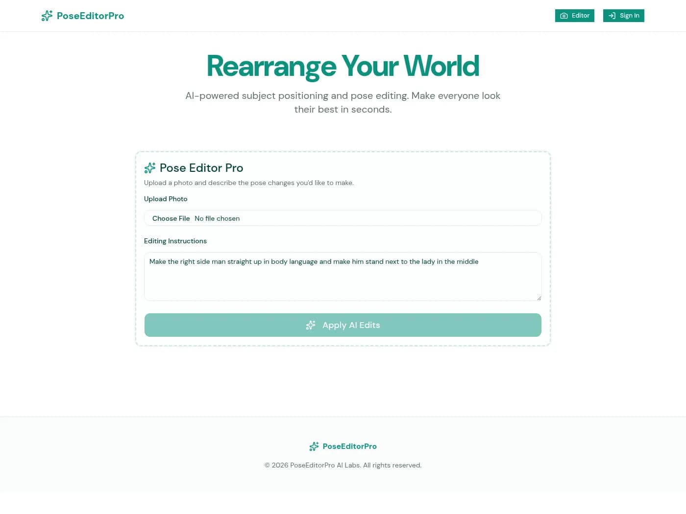Pose Editor Pro