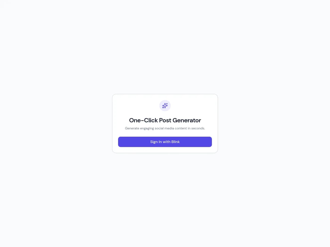 One-Click Post Generator