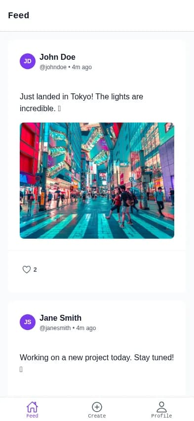 Post Mobile App
