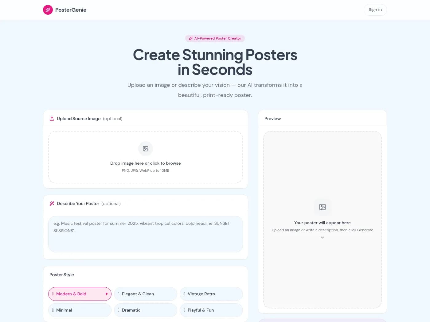PosterGenie