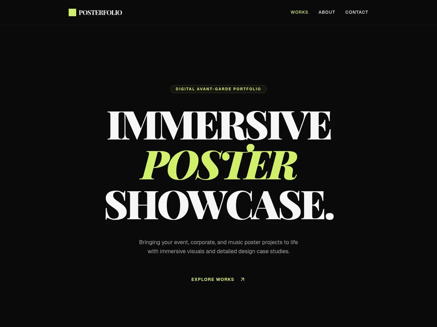 Posterfolio Showcase