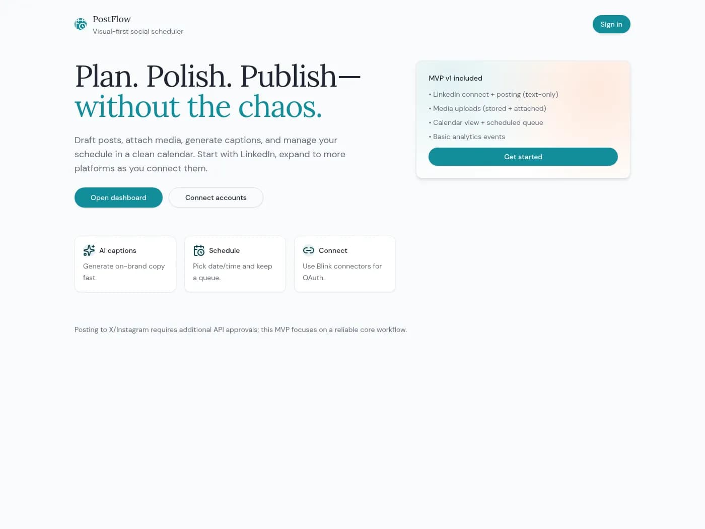 PostFlow Scheduler