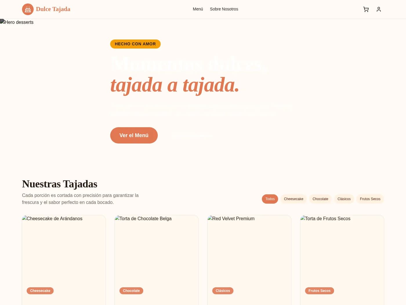 Dulce Tajada Webshop