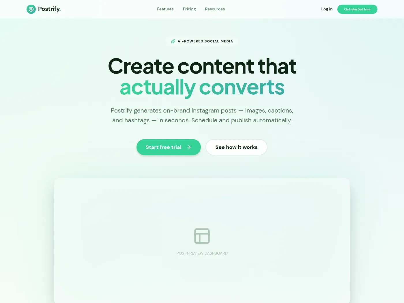 Postrify Logo Design