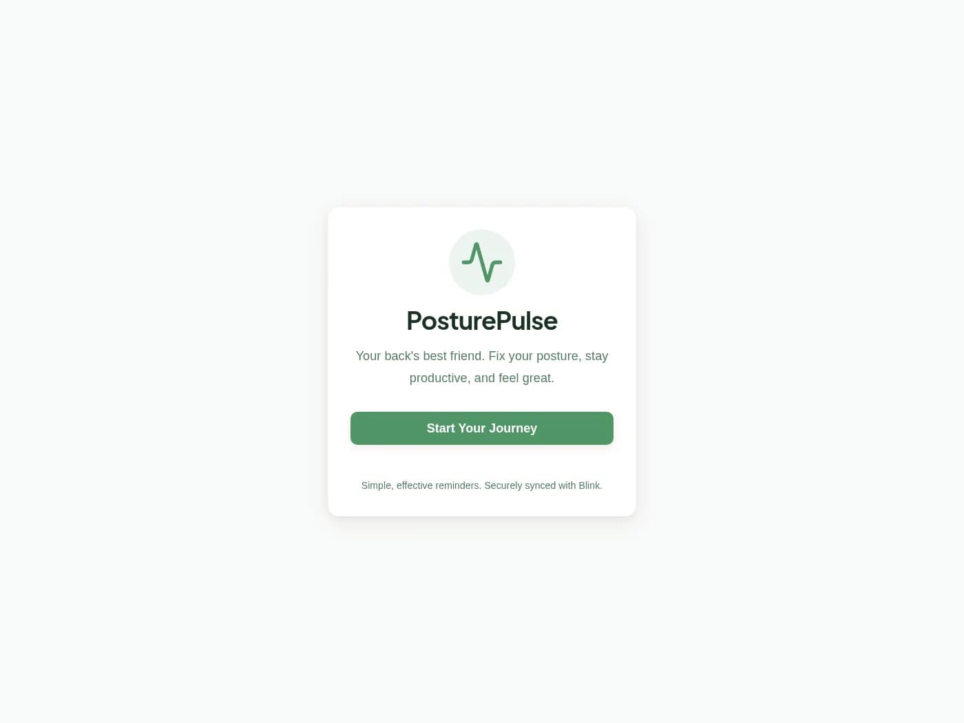 Posture Reminder App
