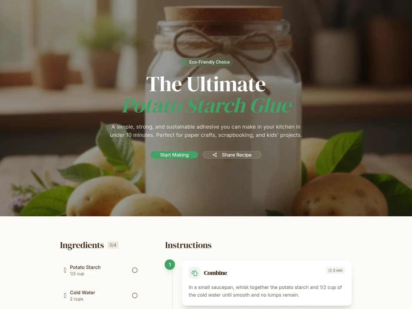 Potato Glue Recipe Hub