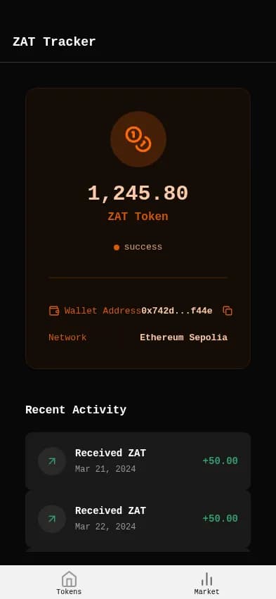 Potato Token Tracker