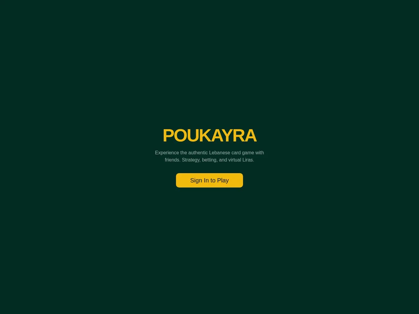 Poukayra Card Game