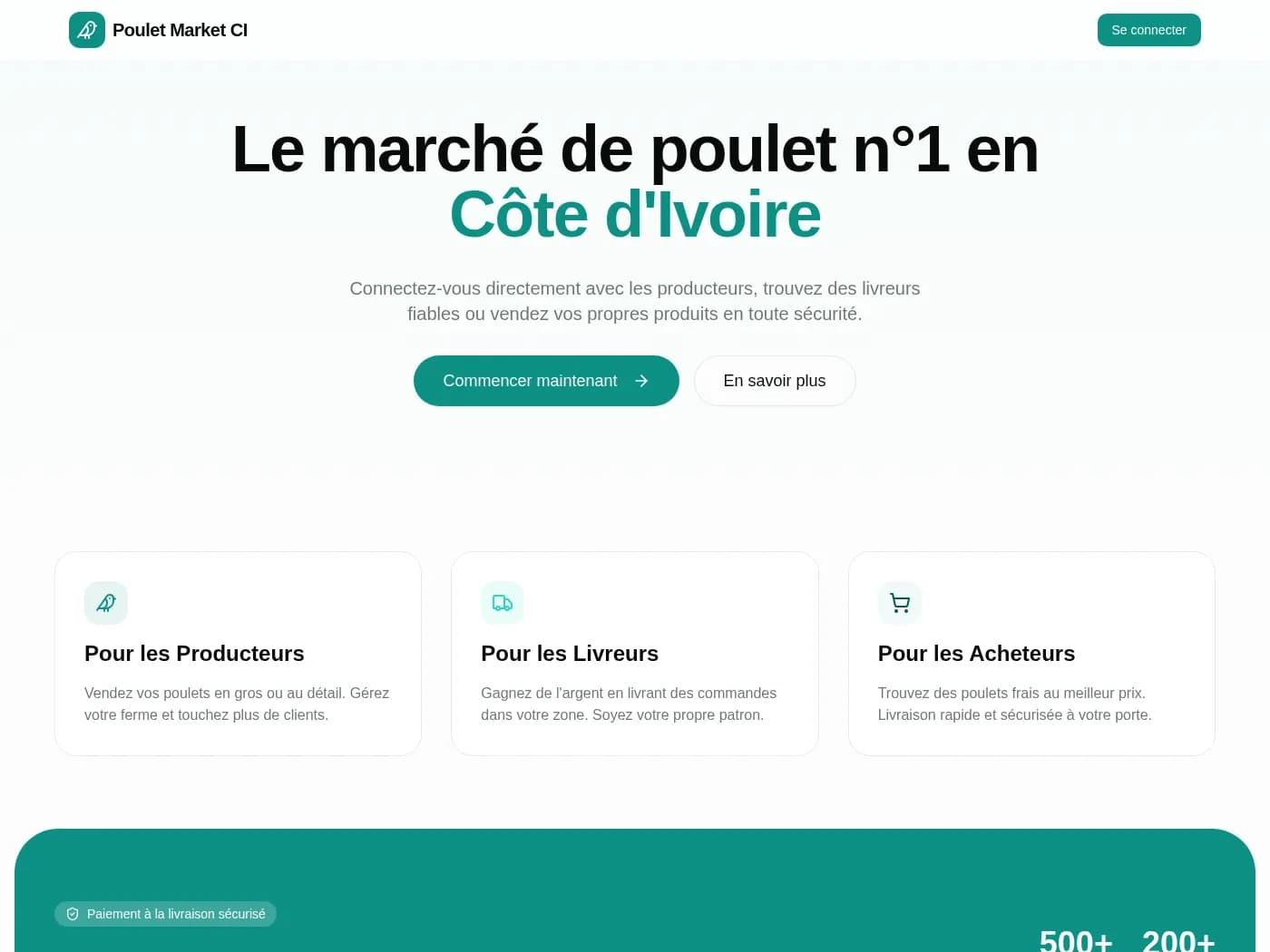 Poulet Marketplace CI