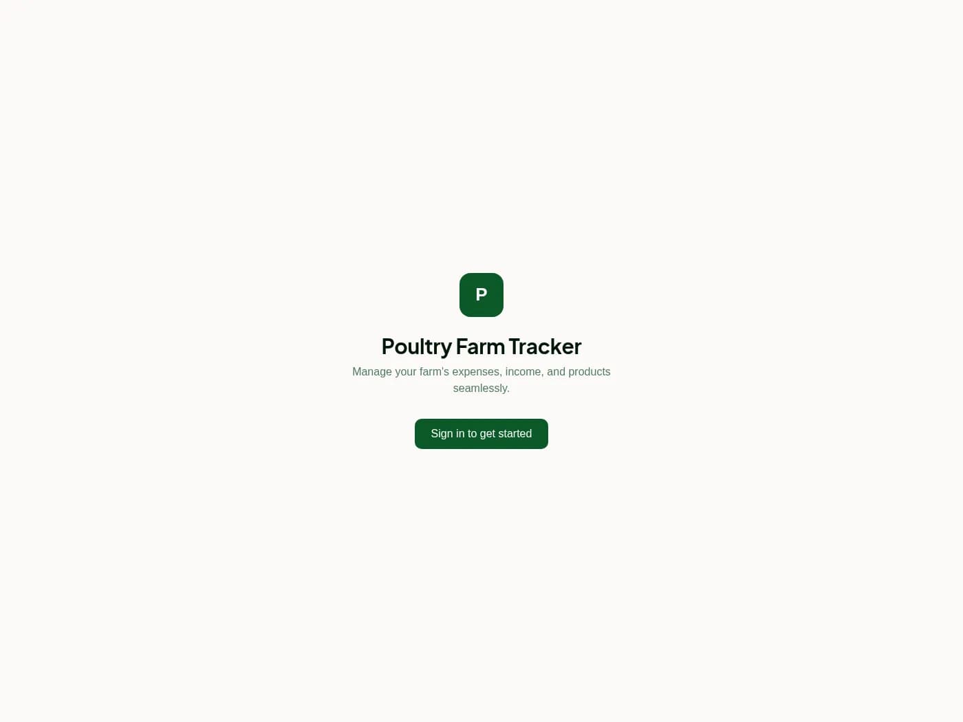 Poultry Farm Tracker