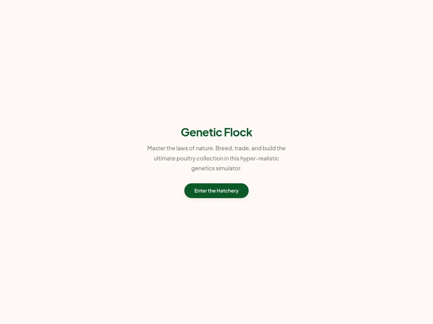Genetics Flock Game