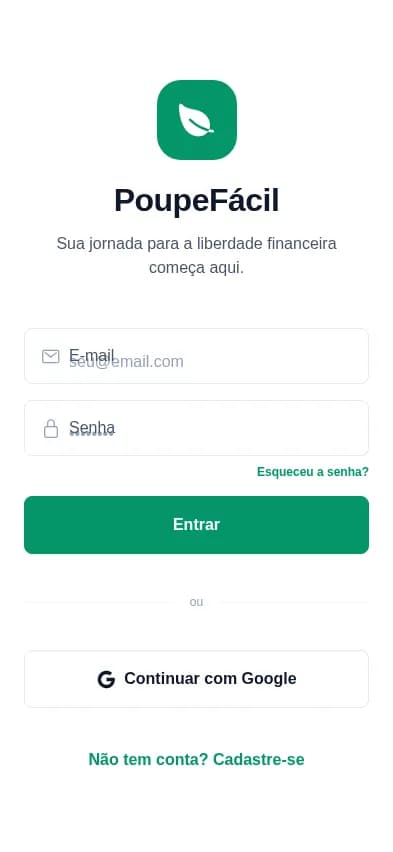 PoupeFácil App