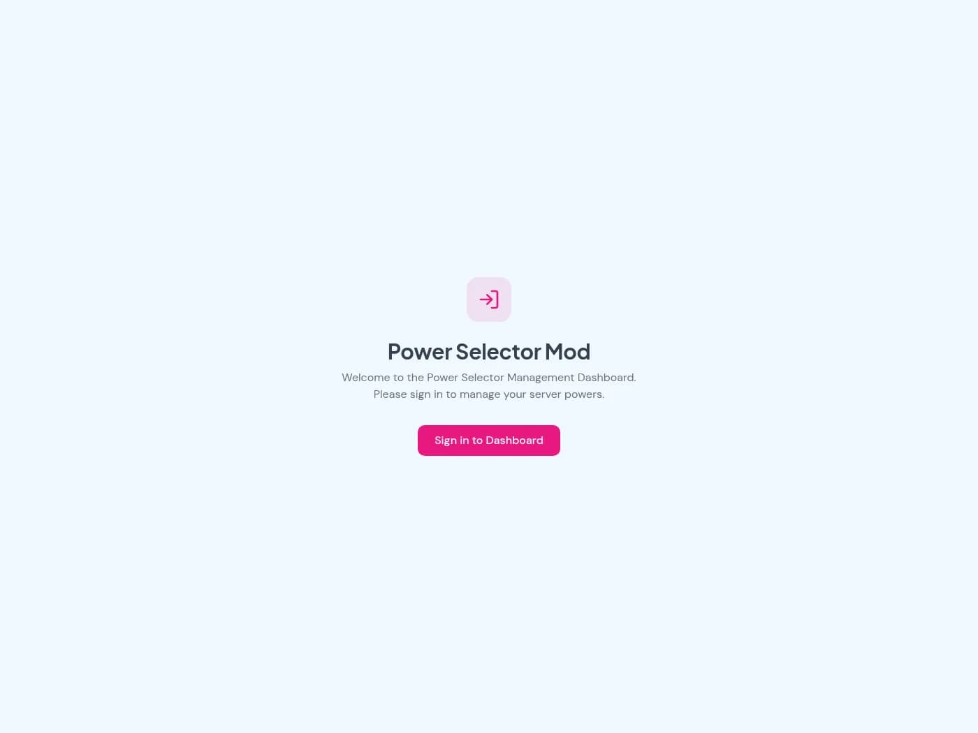 Power Selector Mod