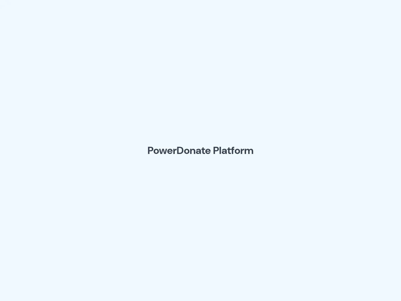 PowerDonate Platform