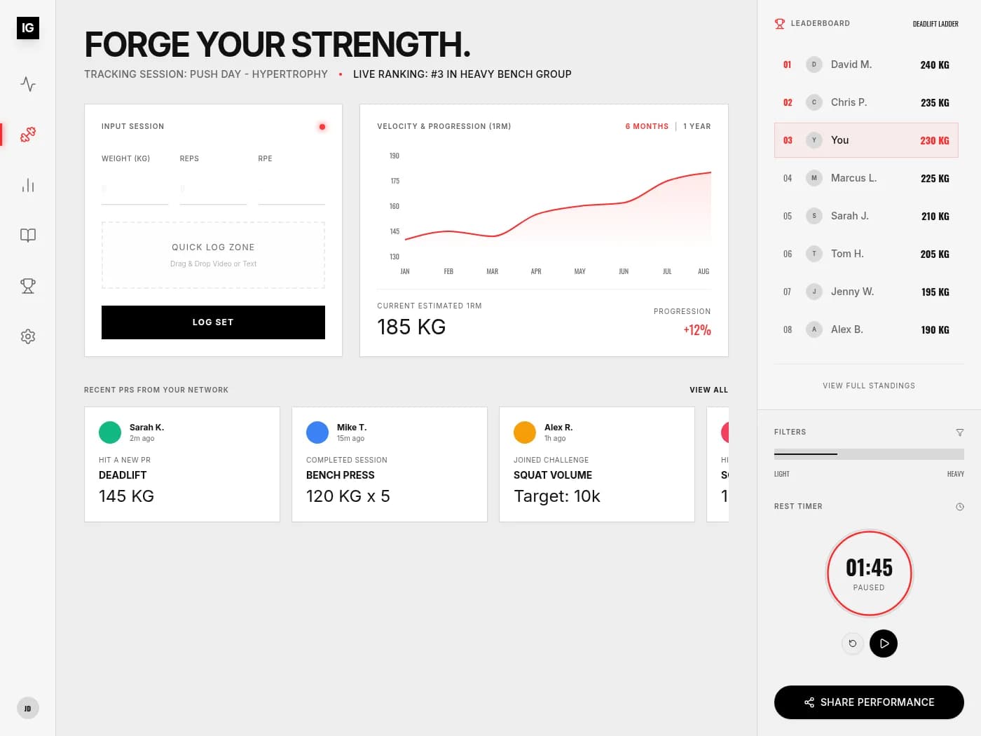 IronGrid Social UI