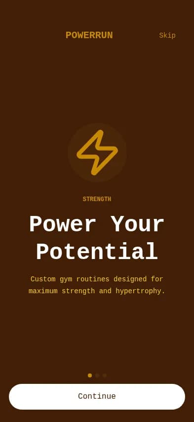 PowerRun Fitness App