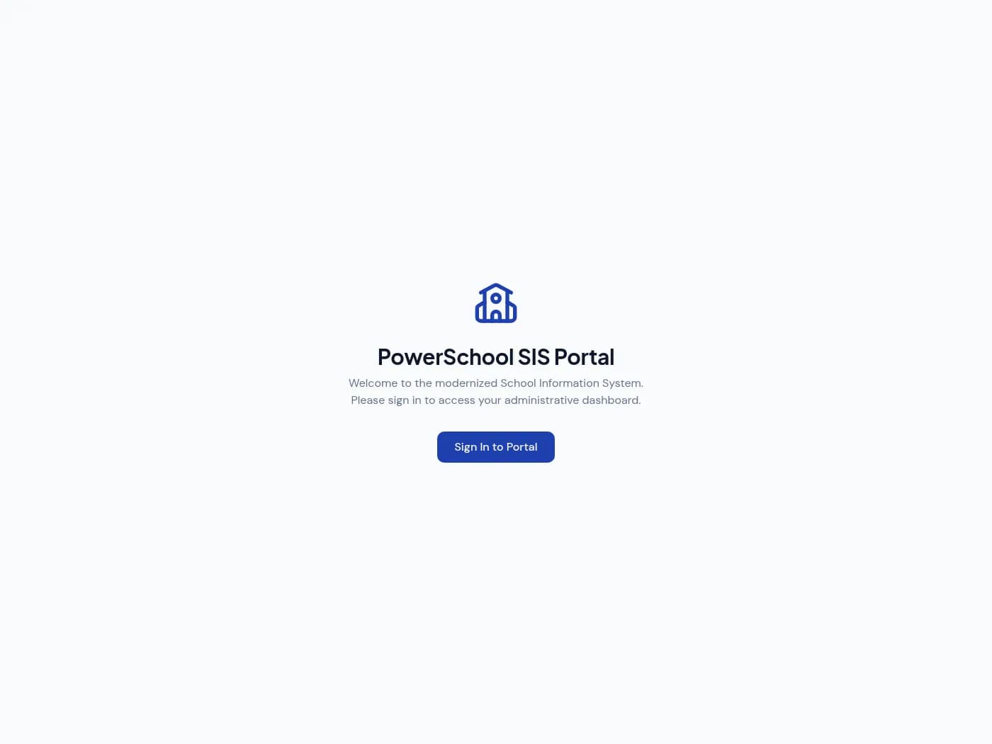 PowerSchool SIS Portal