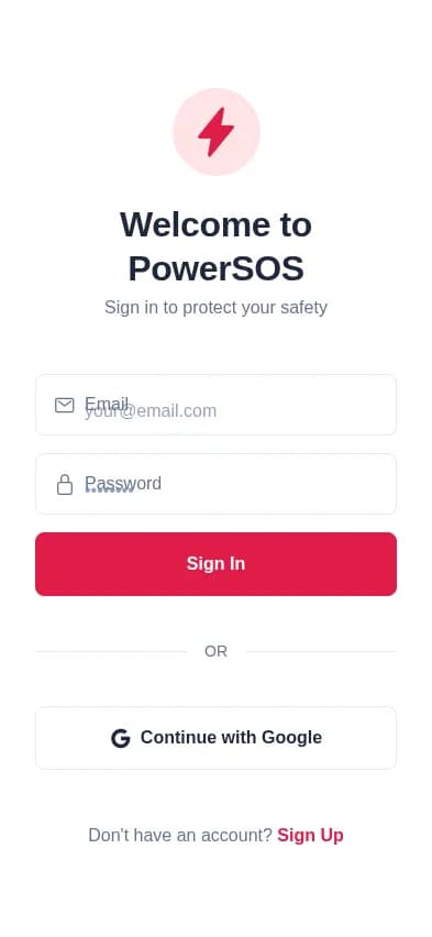 PowerSOS Emergency Alert App