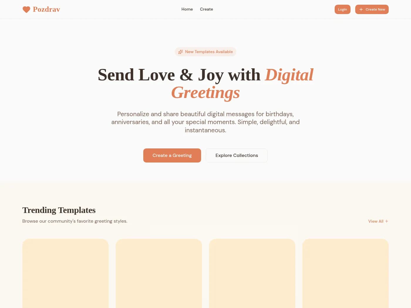 Pozdrav Greetings App