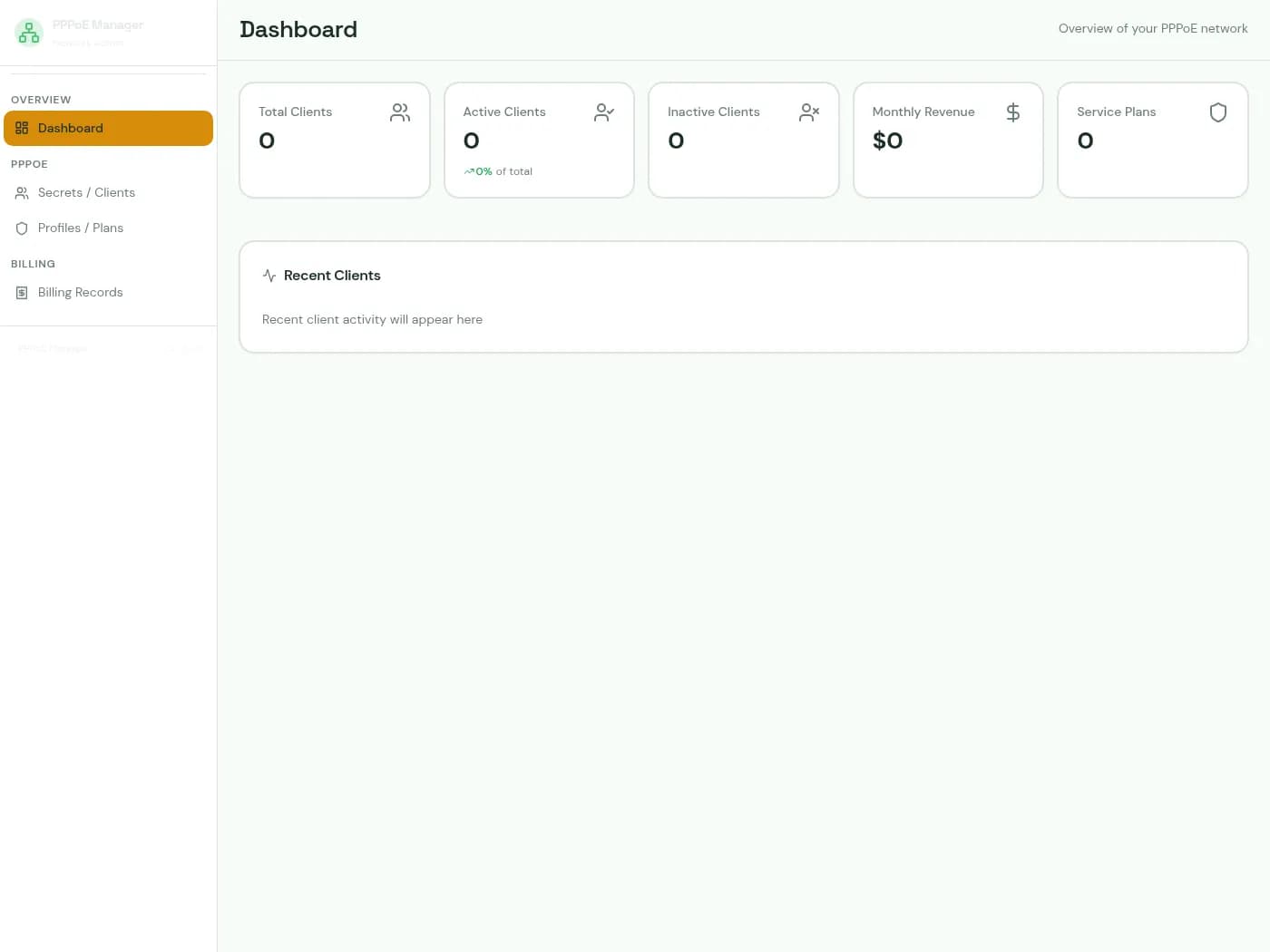 PPPoE Manager Web