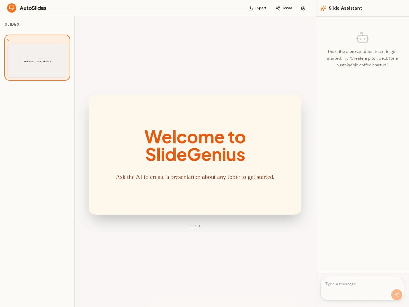 AutoSlides Generator