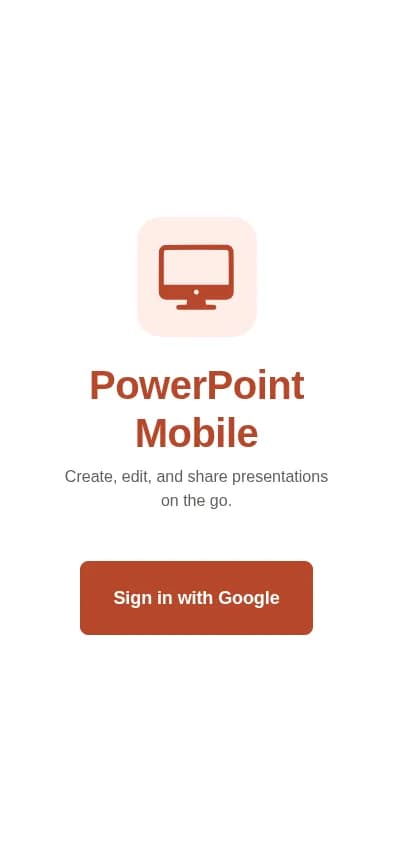 PowerPoint Mobile Clone