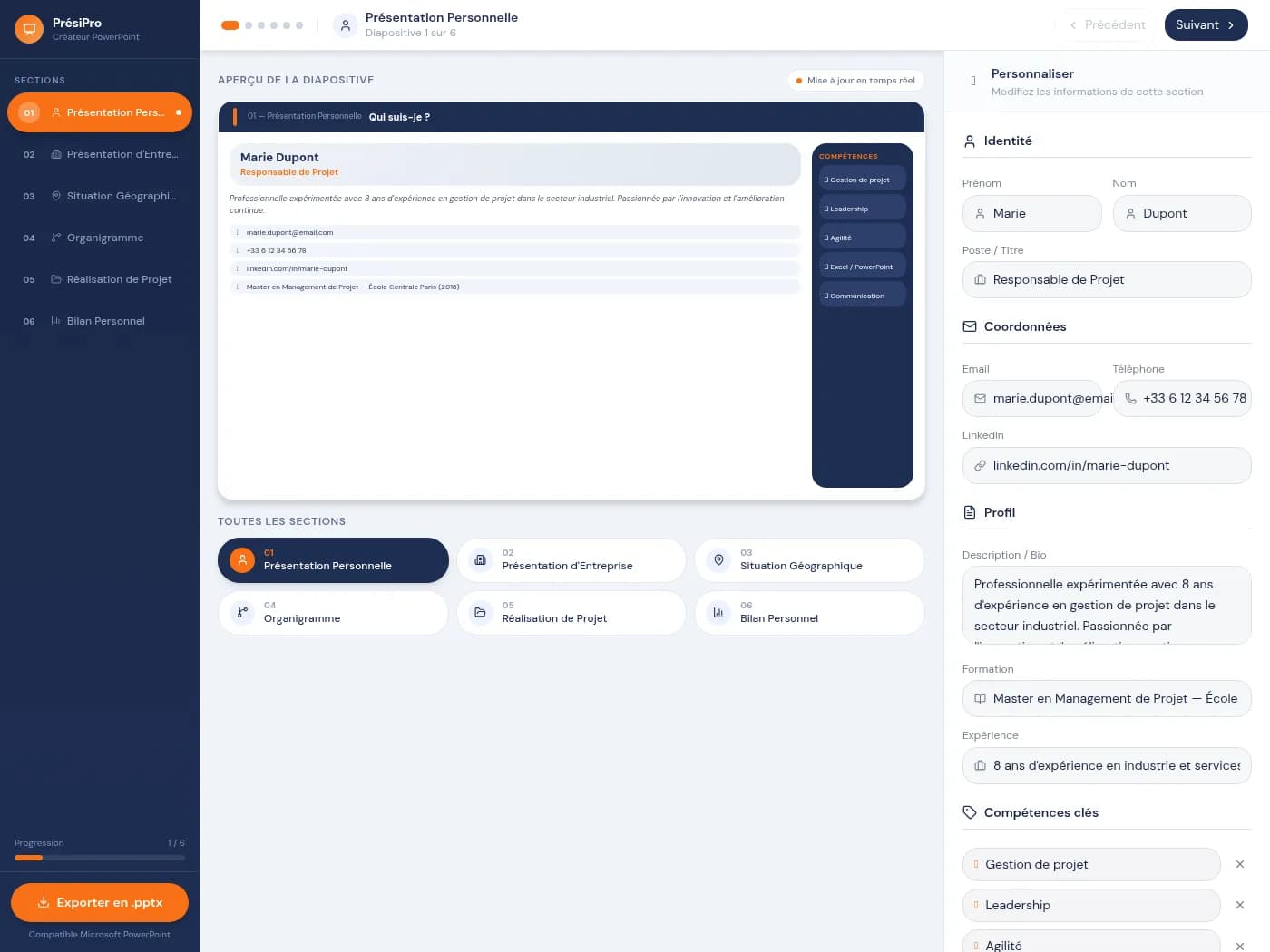 Simple Presentation Builder