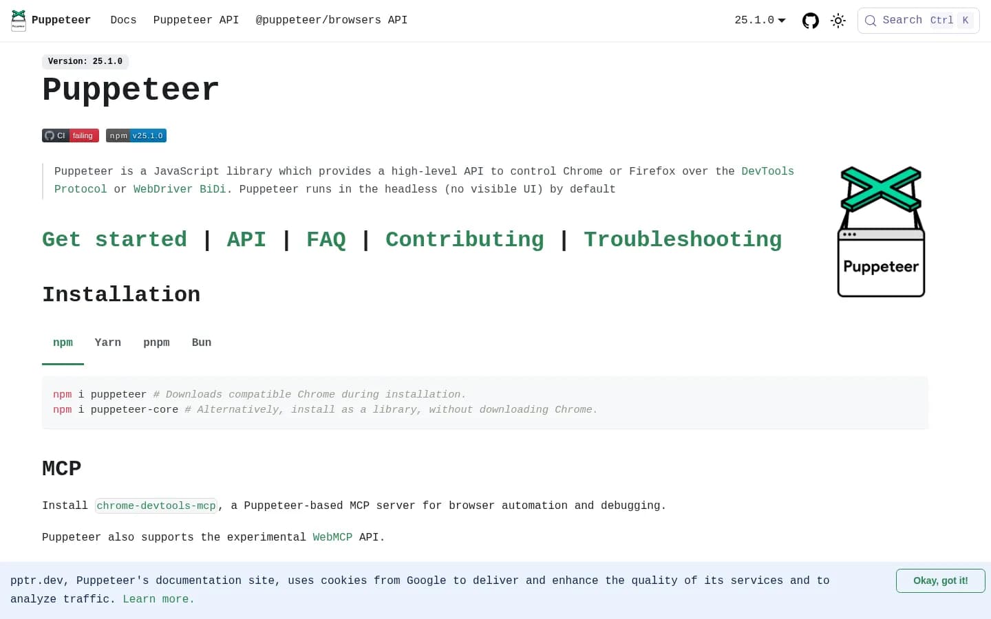 Puppeteer headless browser OpenClaw skill — web scraping, form automation, screenshot capture, data extraction
