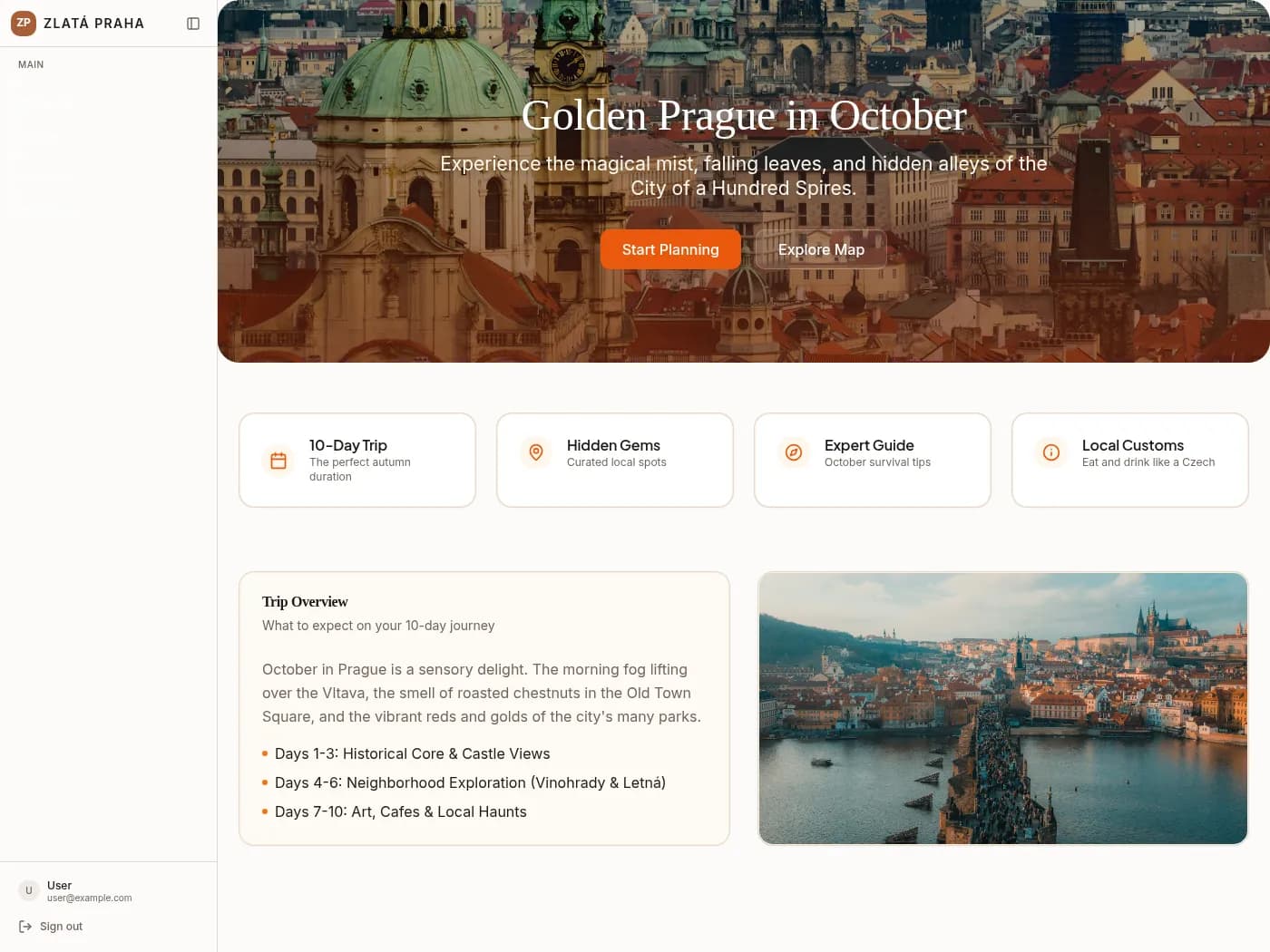 Prague Trip Planner