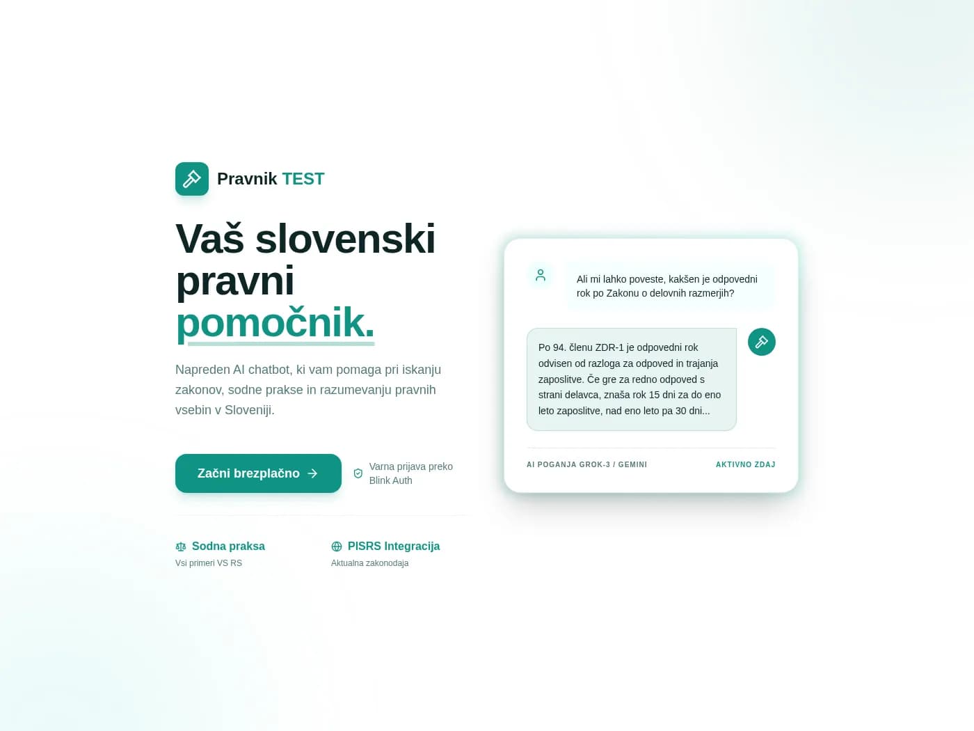 Pravnik Chat Assistant