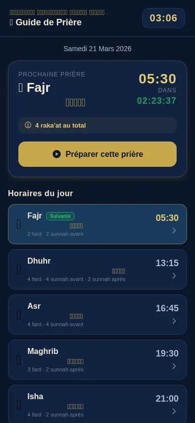 Muslim Prayer Guide