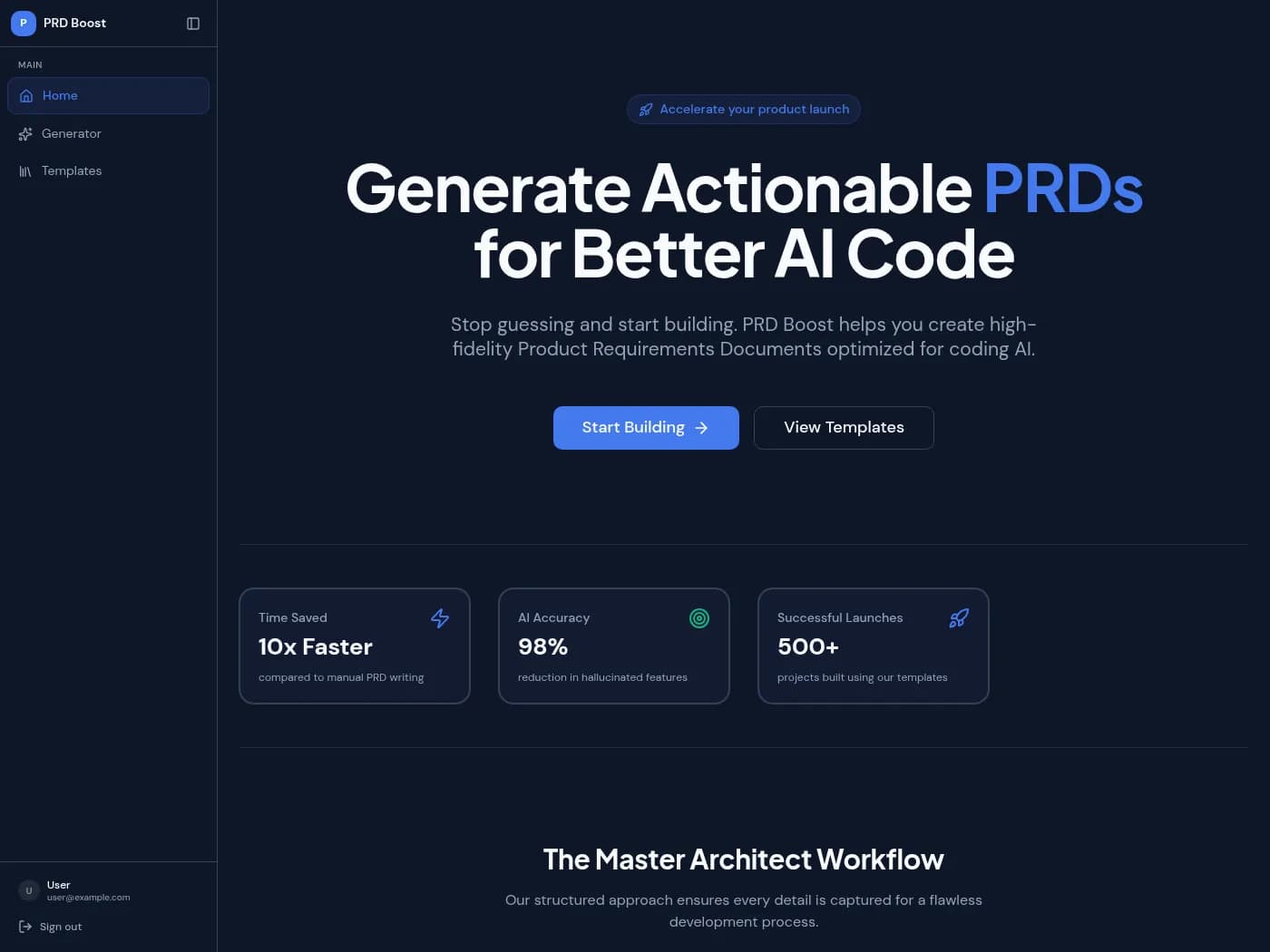 PRD Boost Website