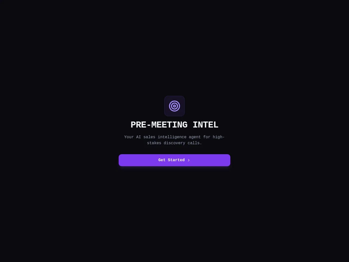 Pre-Meeting Intel Agent
