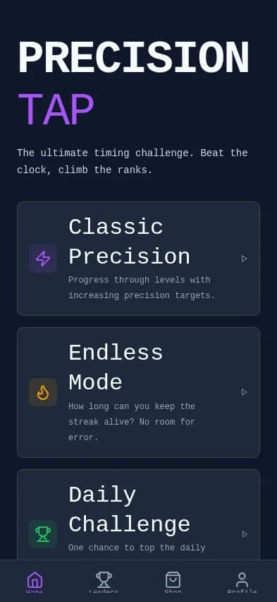 Precision Tap Arcade