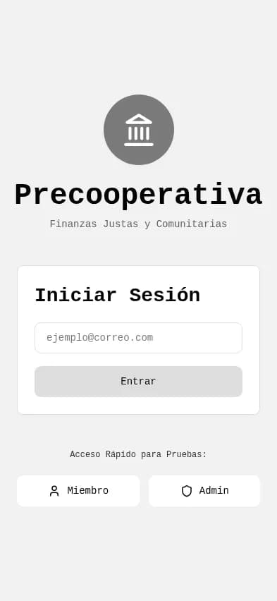Precoop Savings App