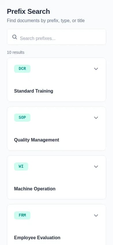 Prefix Search Tool