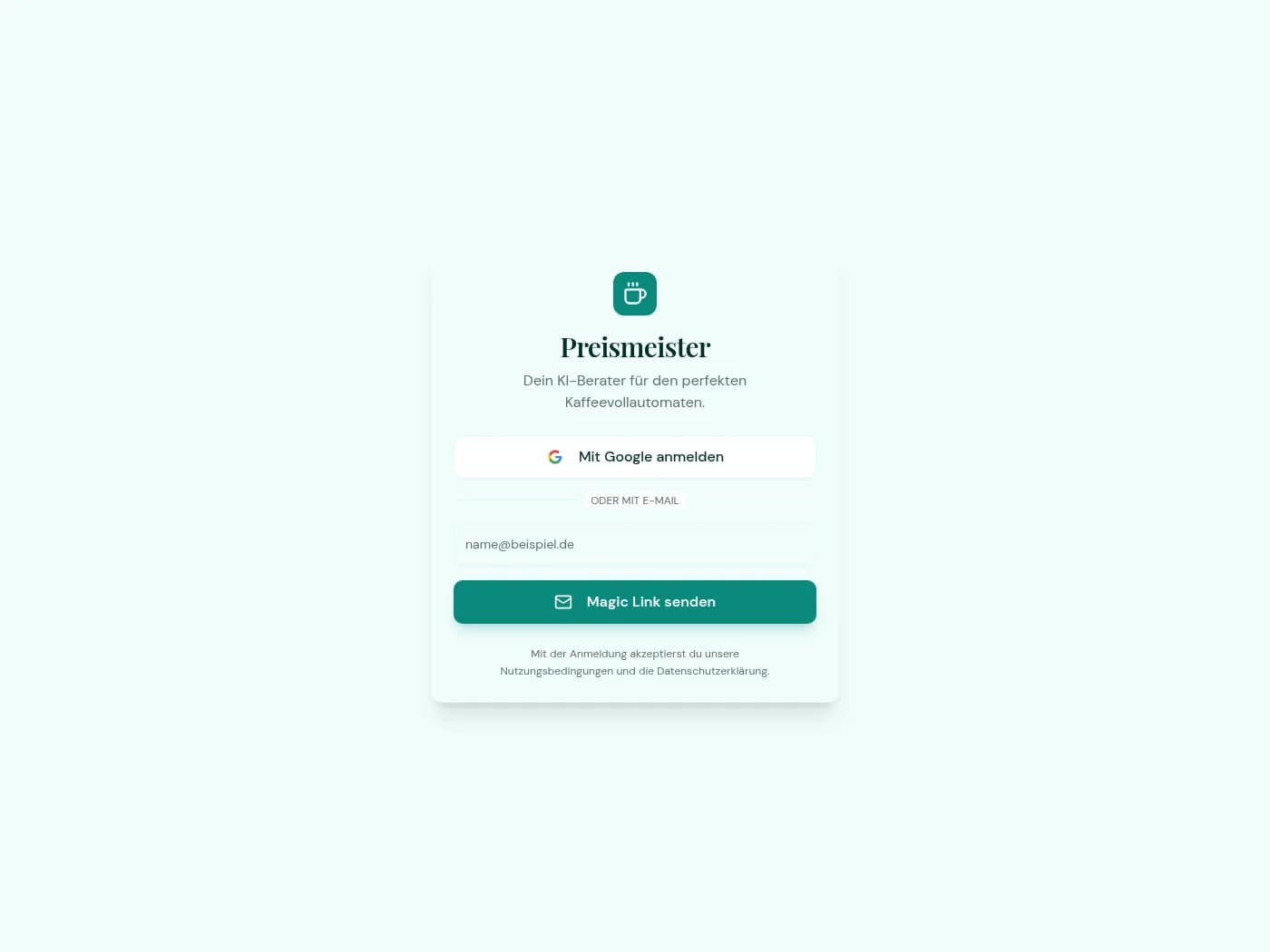 Preismeister AI Advisor