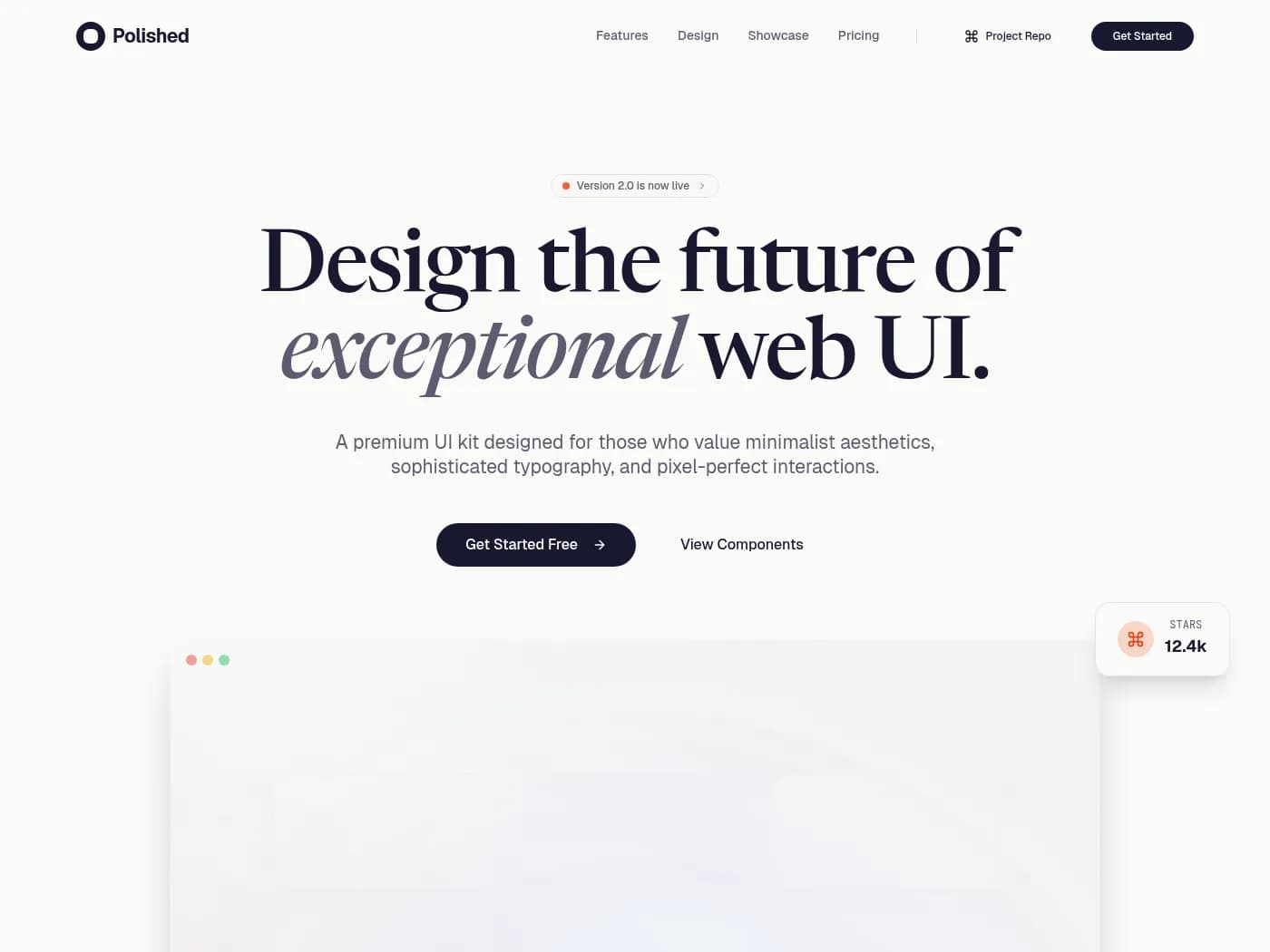 Polished UI Website Kit