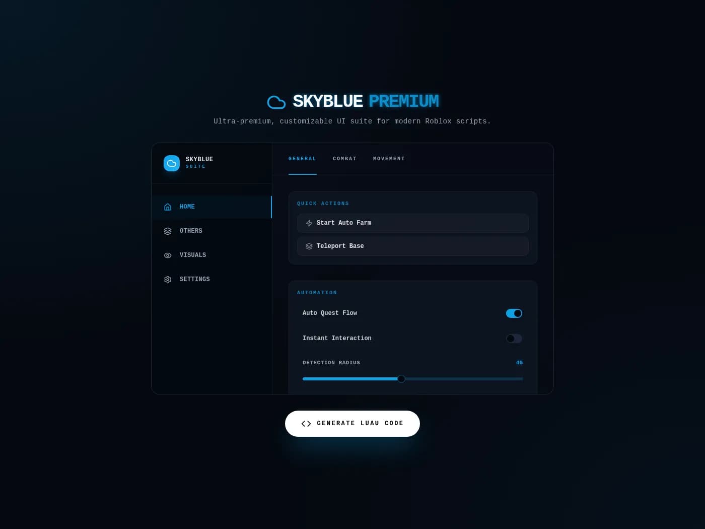 SkyBlue Premium UI Suite