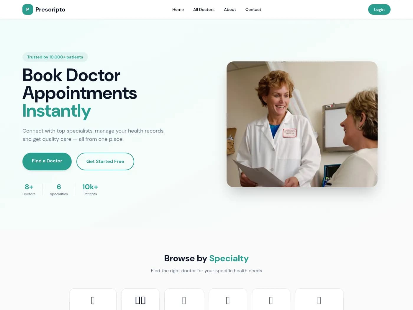 Prescripto Health Portal