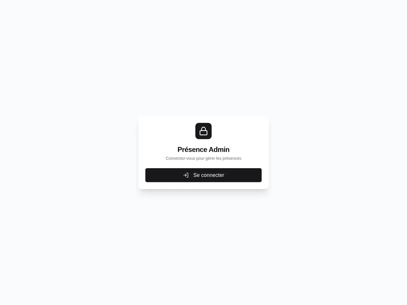Présence Admin Manager