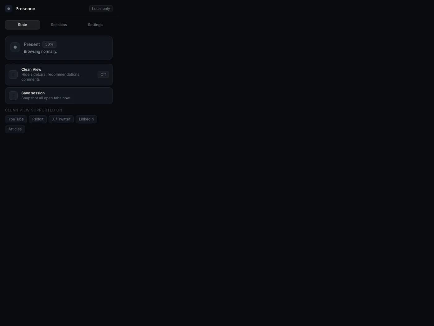 Presence Ambient Extension