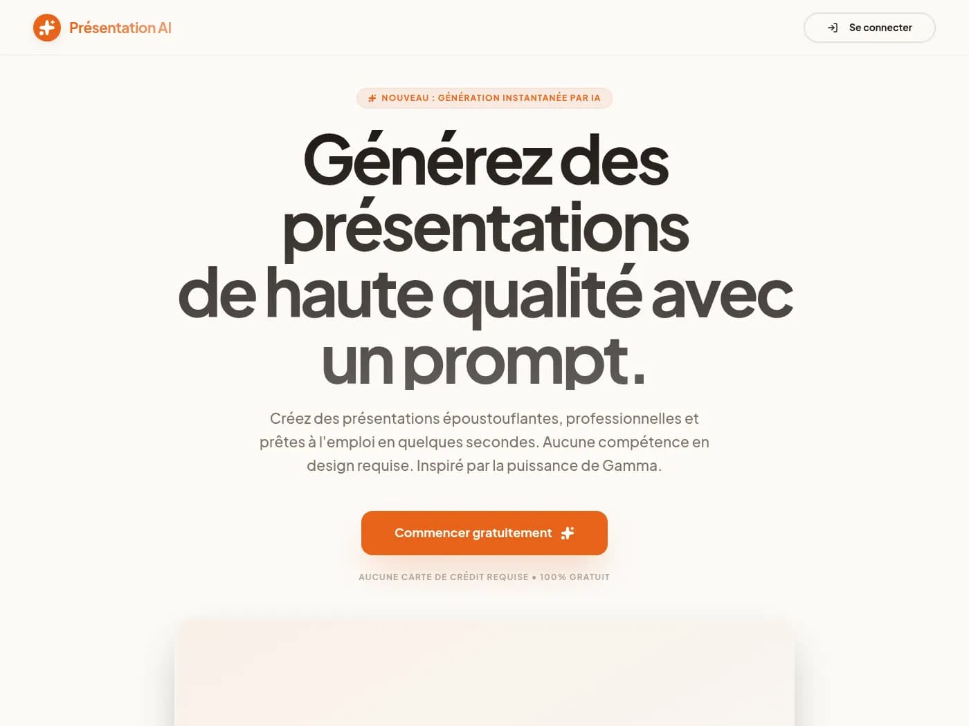 Présentation AI Gratuite