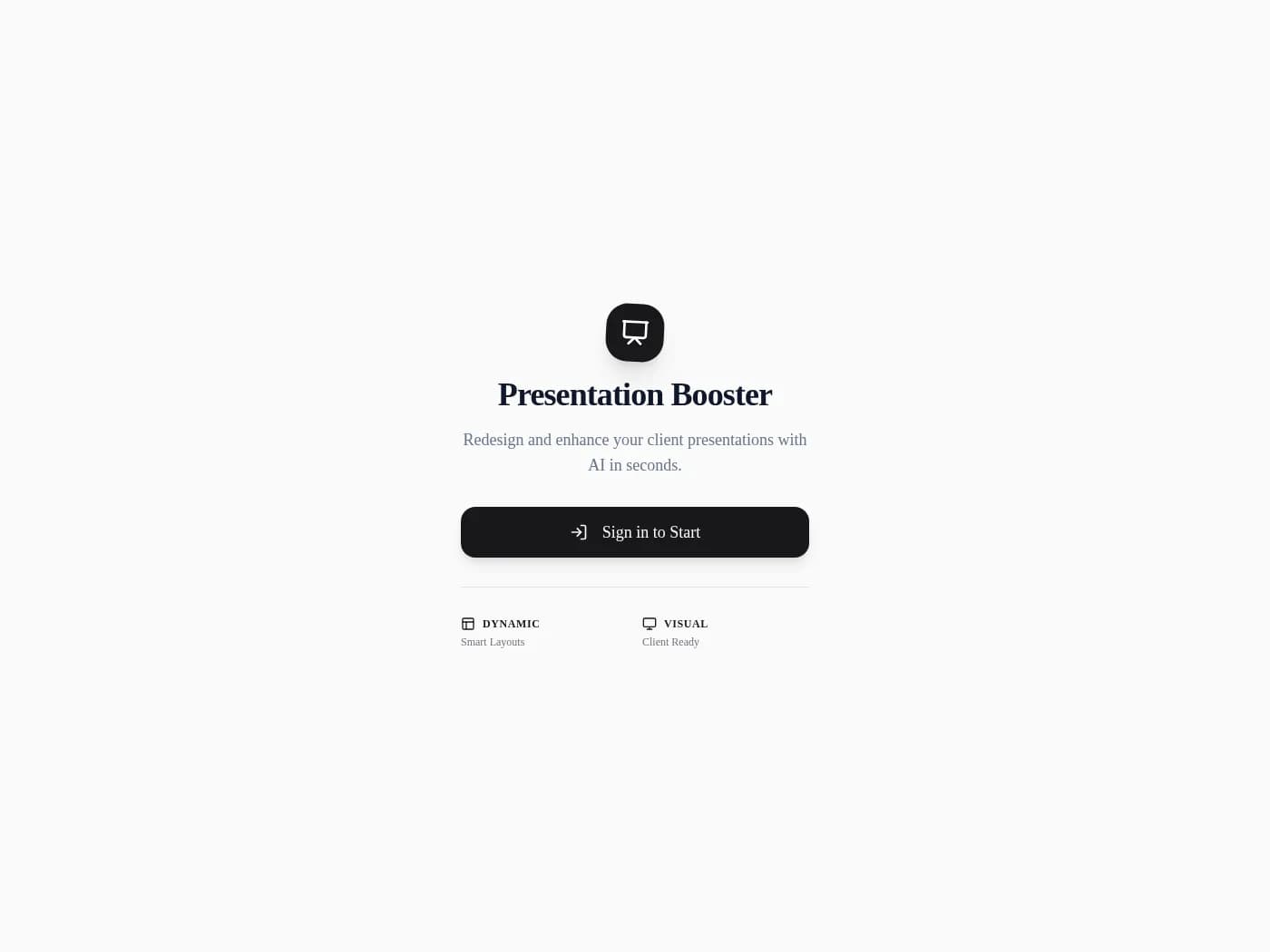 Client Presentation Booster