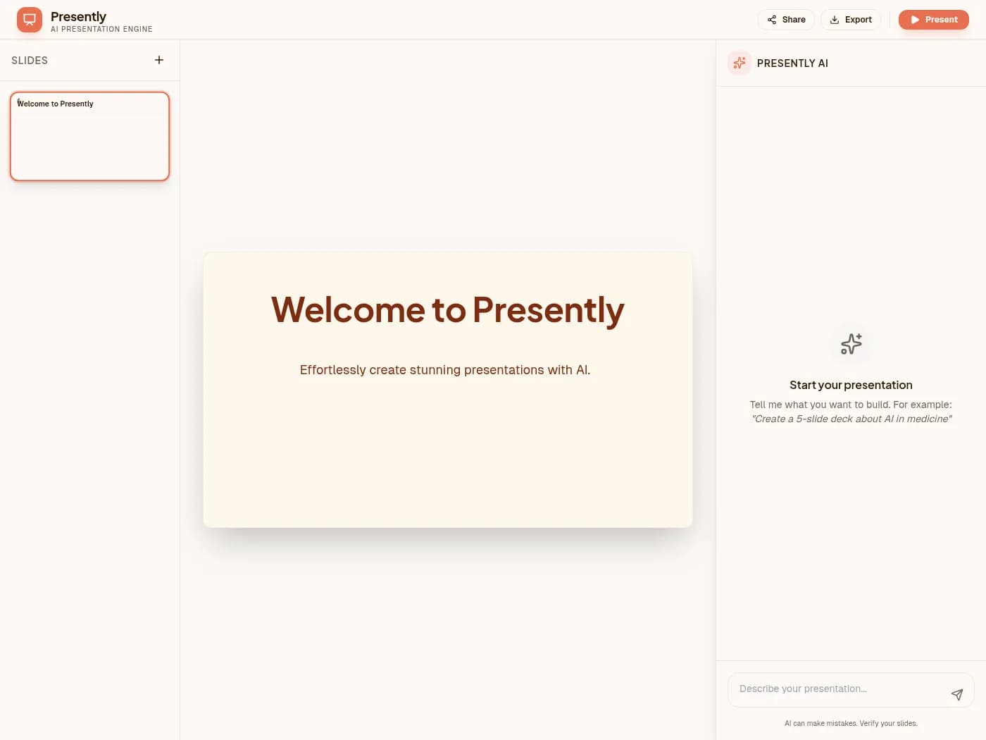 Presently Web App